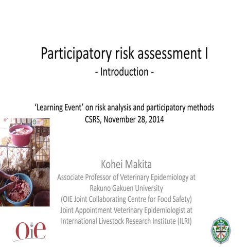 Participatory risk assessment: Introduction | PPT