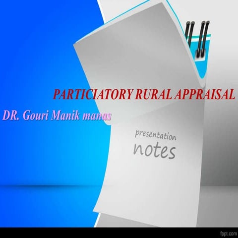 rapid rural appraisal and participatory rural appraisal | PPTX