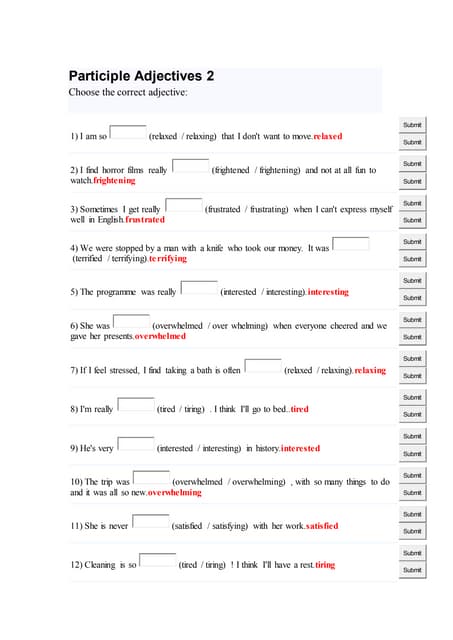 Ing-&--ed-adjectives | PPT
