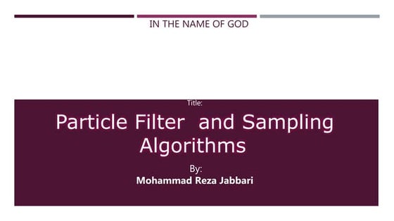 Kalman filter for object tracking | PPT