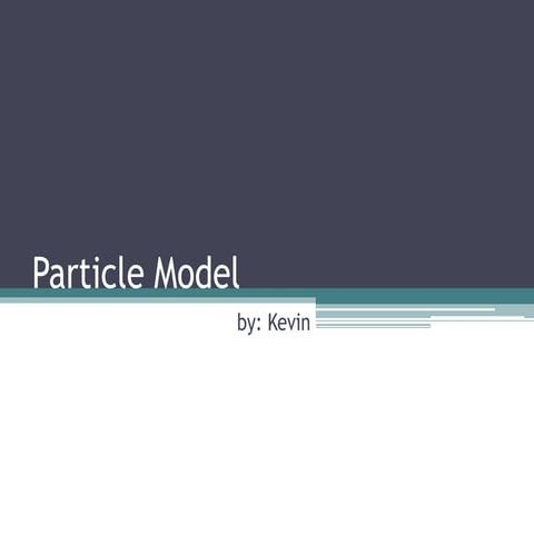 Particle model | PPT