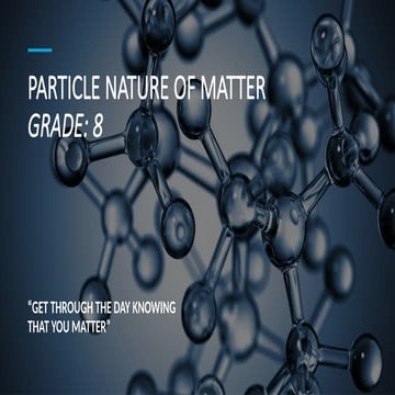 PARTICLE NATURE OF MATTER TST3B.pptx1111 | PPTX