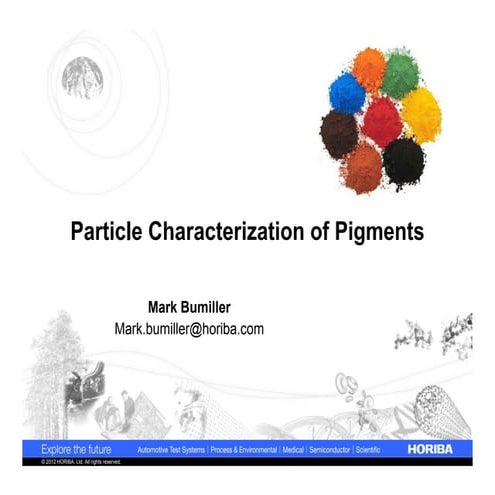 Particle Size Analysis of Pigments and Inks | PDF