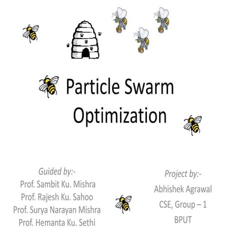 Particle swarm optimization