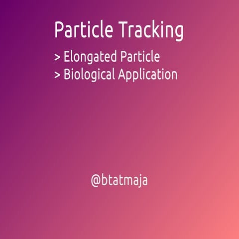 Particle tracking | PDF
