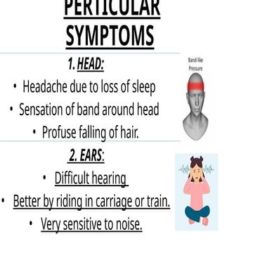 PARTICULAR SYMPTOMS of human body .pptx