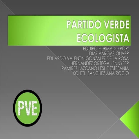 partido verde ecologista de mexico | PPTX