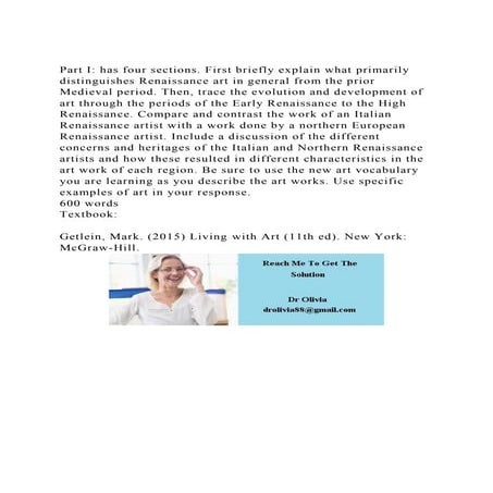 Part I has four sections. First briefly explain what primarily di.docx