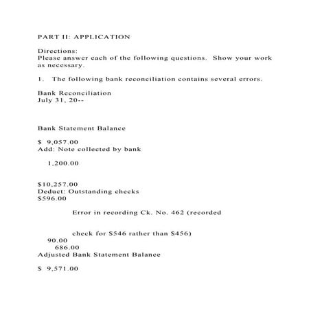 PART II APPLICATIONDirections Please answer each of the foll.docx