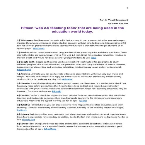 Part ii final project sarah ann | DOCX