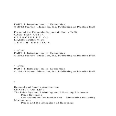 PART I Introduction to Economics© 2012 Pearson Educati.docx