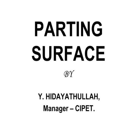 PARTING SURFACE.ppt