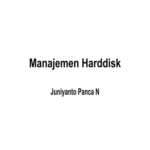 Partisi Hardisk | PPT