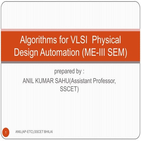 Partition problem IN VLSI algorithem automation | PPTX