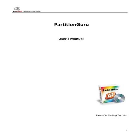 Partition guru user's manual | PDF