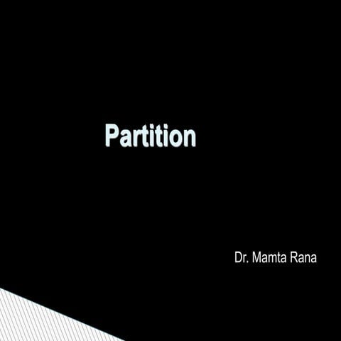Partition lecture 6.key.ppt partition karta | PPT
