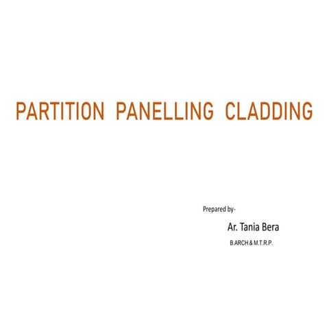 Concept of Partition Wall Panelling Cladding.ppt