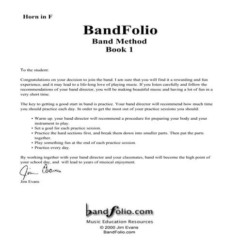 Band Folio.Book 1 - Tompa F | PDF