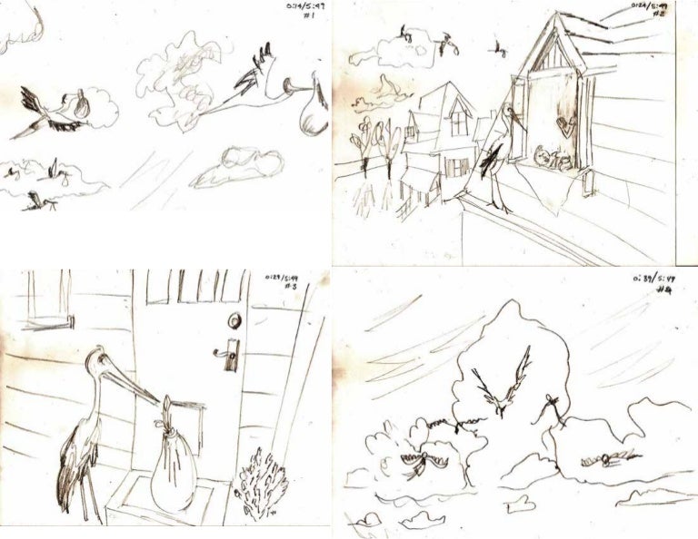 Partly Cloudy Pixar Short Film - Reverse Storyboard
