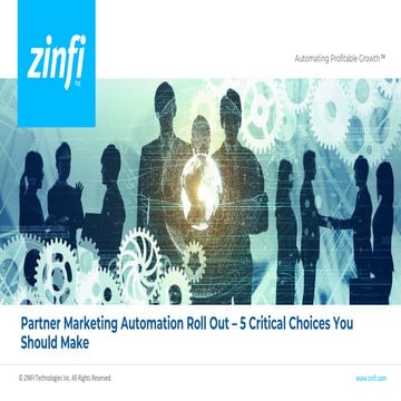 Partner Marketing Automation Roll Out – 5 Critical Choices You Should ...