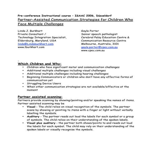 Partner assisted scanning | PDF