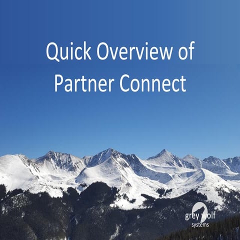 Partner Connect Overview | PPT