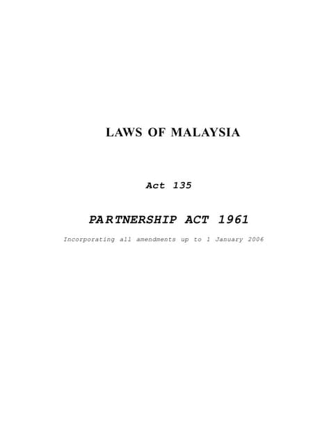 Indian partnership act 1932 | PPTX