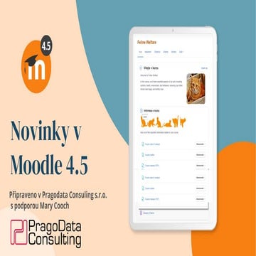 Partner Presentation novinky Moodle 4.5 cz | PPT