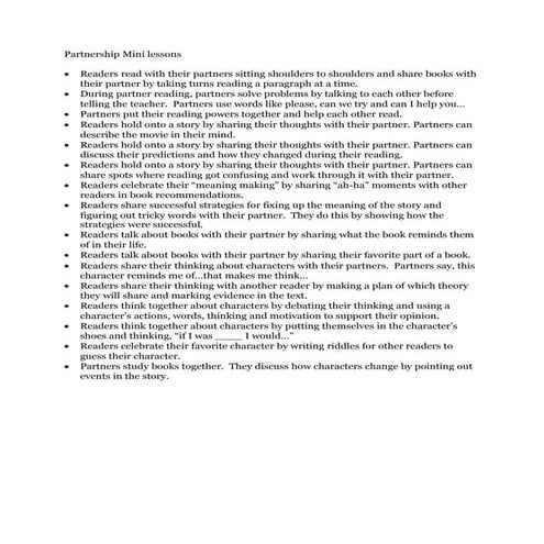 Partner Reading lesson | DOC