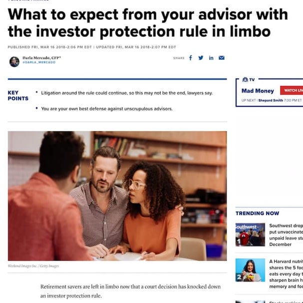 What to expect from your advisor with the investor protection rule in ...