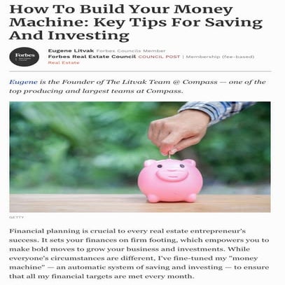 How to build you money machine: Key tips for saving and investing | PDF