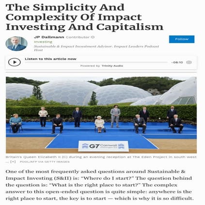 The simplicity and complexity of impact investing and capitalism | PDF