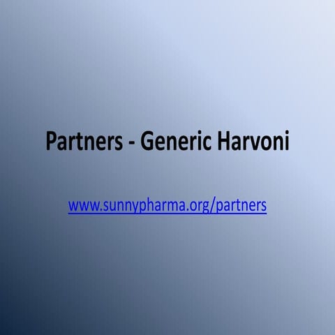 Partners - Generic Harvoni | Hepatitis C Cure | PPT