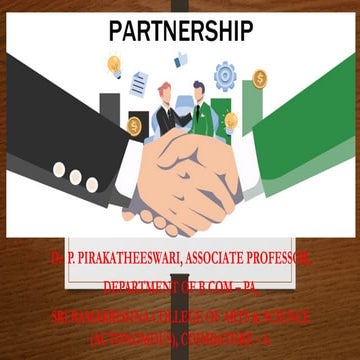 Features of Partnership - Unit - 1.ppt x | PPTX