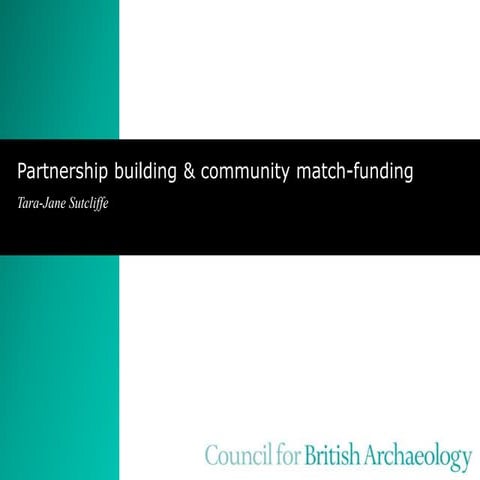 Partnership building & community match-funding | PPTX | Non-Profit ...