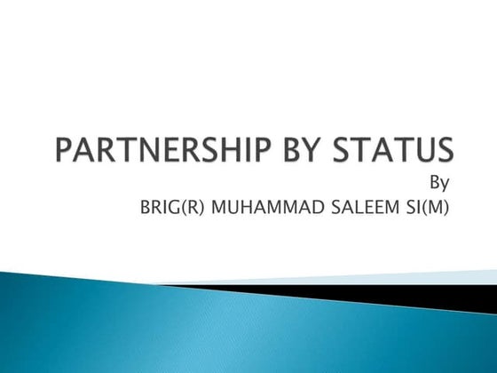 Partnership | PPT