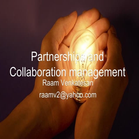Partnerships and collaboration management | PPT
