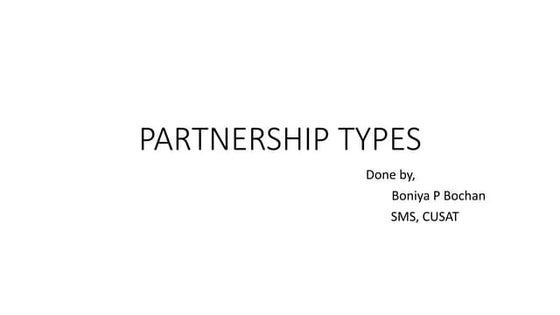 Power point presentation On Partnership | PPTX | Business | Business ...
