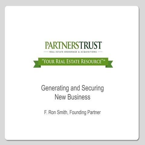 Partners trust ron 101 - part ii | PPT