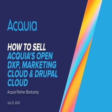 How to Sell Acquia DXP, Marketing Cloud, and Drupal Cloud | PDF
