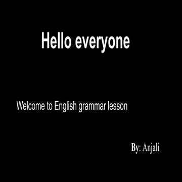 Parts of speech ppt | PPTX