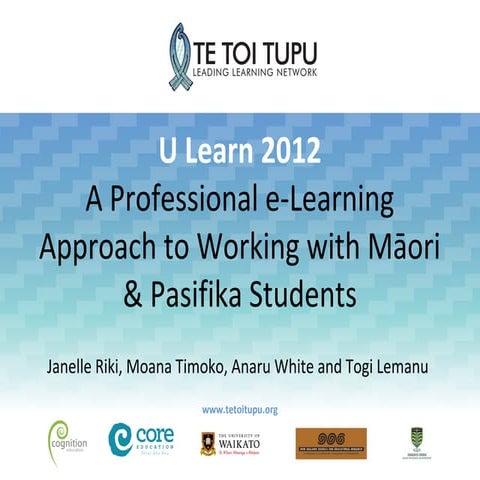 Part of ULearn presentation 2012 | PPT