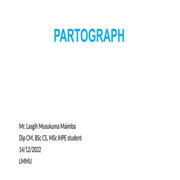 Partograph.pptx basic etiology presentation | PPTX