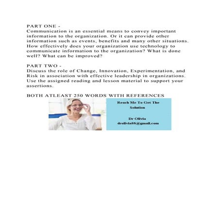 PART ONE - Communication is an essential means to convey important.docx