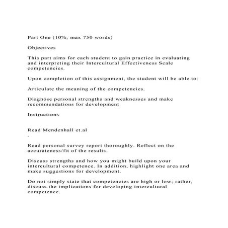 Part One (10, max 750 words)ObjectivesThis part aims fo.docx