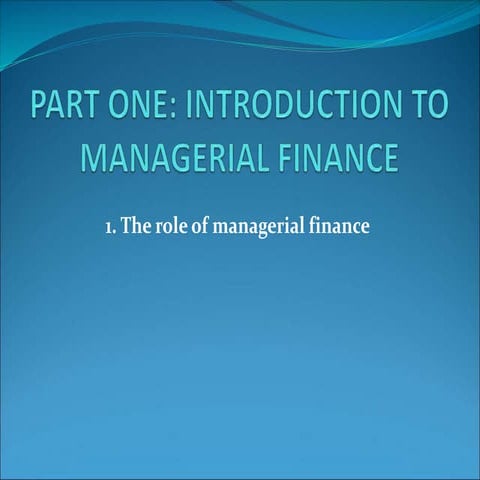 Part one financial management.ppt