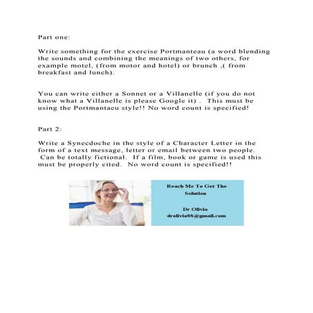 Part oneWrite something for the exercise Portmanteau (a word bl.docx