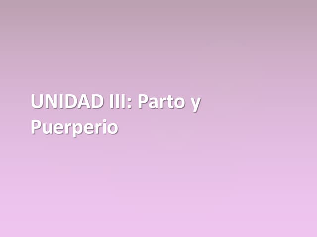 Parto Y Puerperio Ppt