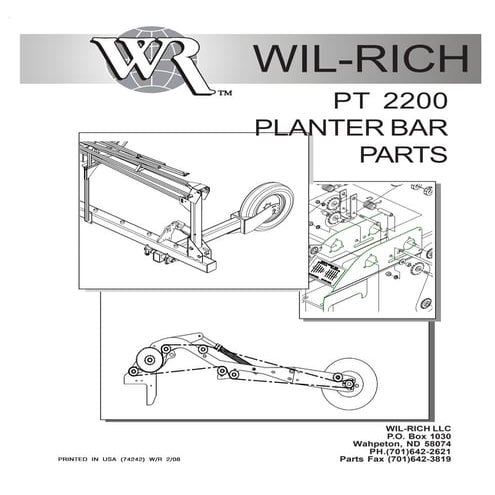 Wil-Rich PT2200 planter bar parts | PDF