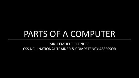 Parts of the system unit | PPTX